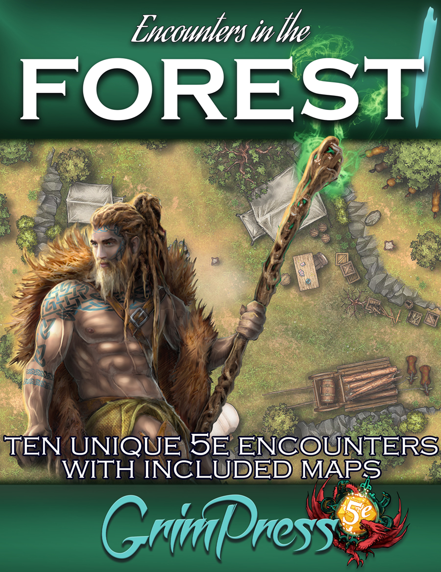 Encounters in the Forest I - Encounters & Maps - Grim Press