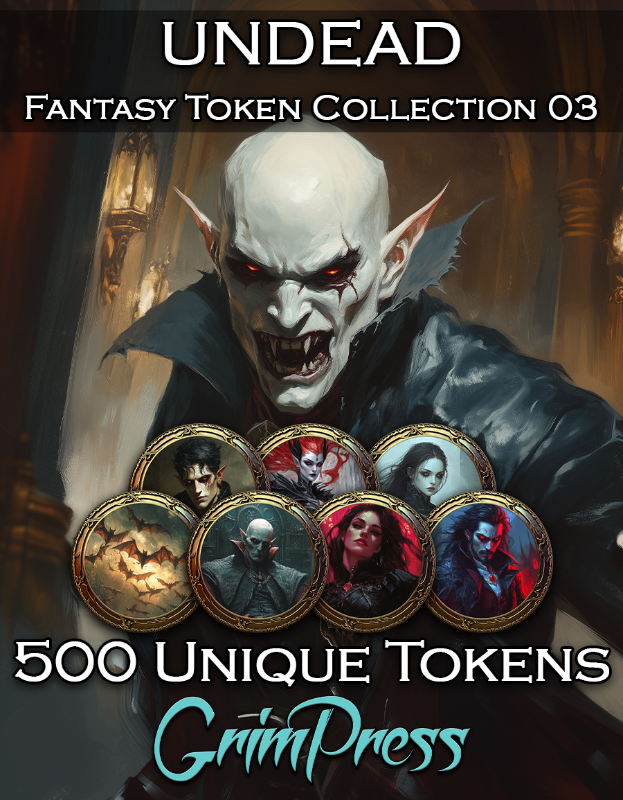 Fantasy Token Collection - Undead 03 - Grim Press